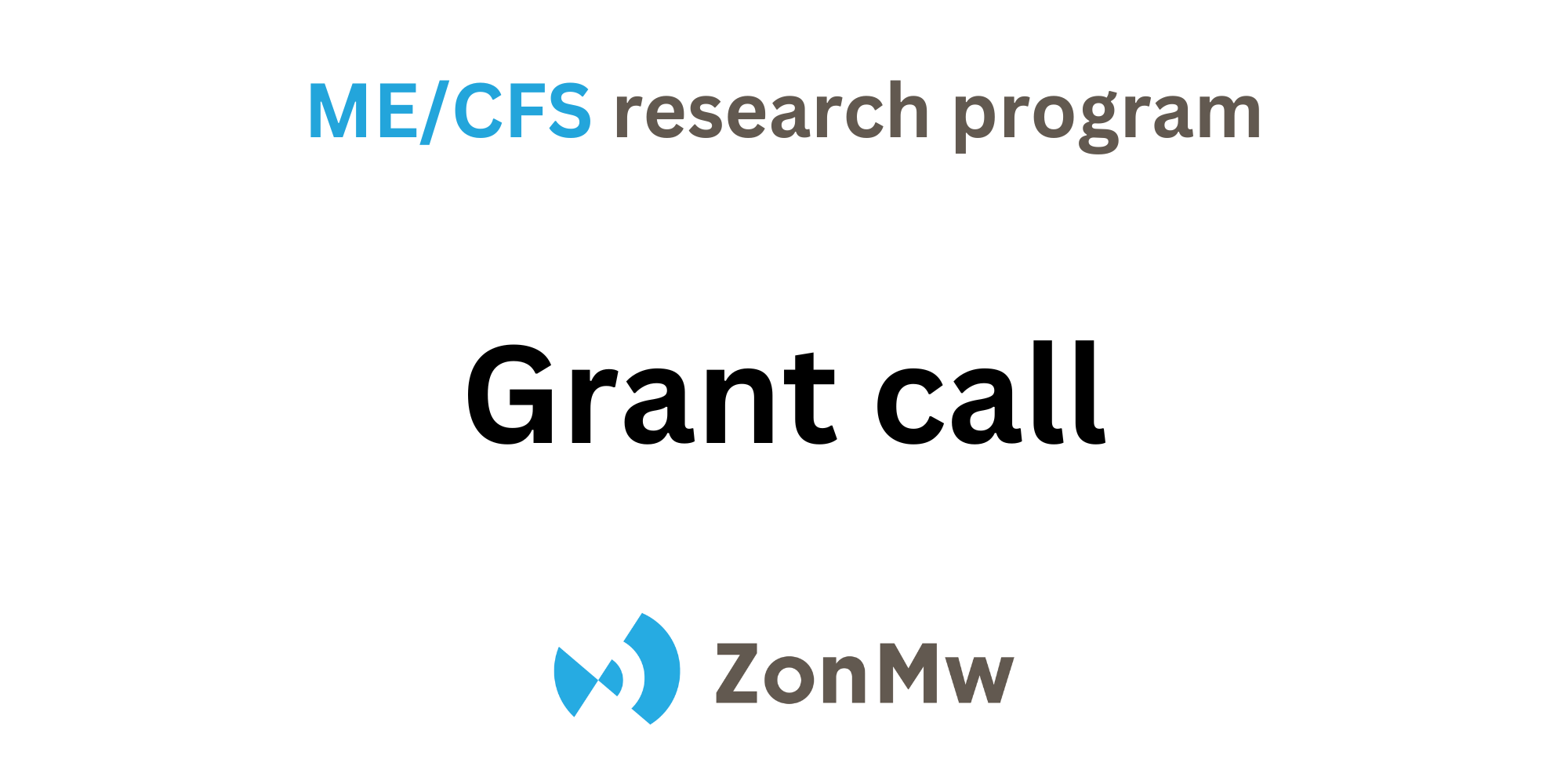 ZonMw ME/CFS research grant call - deadline 24 september 2024 - NMCB